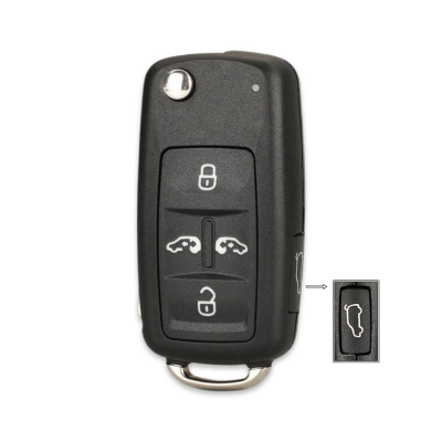 Volkswagen Caravelle Multivan 4+1 Btn UDS Key 434MHz 7N0837202 Remote ...